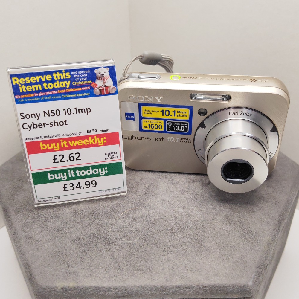 Pre-owned Sony N50 10.1mp Cyber-shot with touch panel - Own4Less